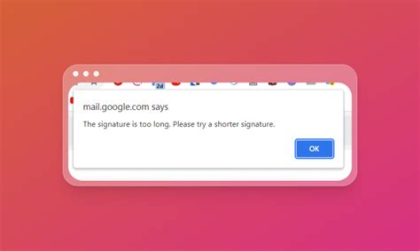 why does gmail say my signature is too long solutions and tips by michael fitch sep 2024