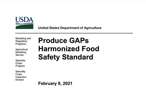 Updates For Usda Harmonized Gap And Harmonized Gap Plus Audits Nc