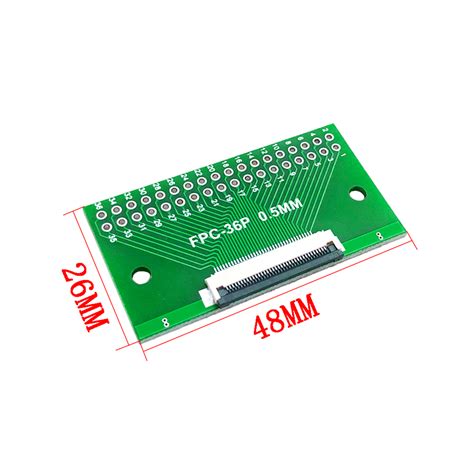 Fpc Adapter Board 0 5mm 36p Ffc Connector Breakout Pcb • Mktechnic
