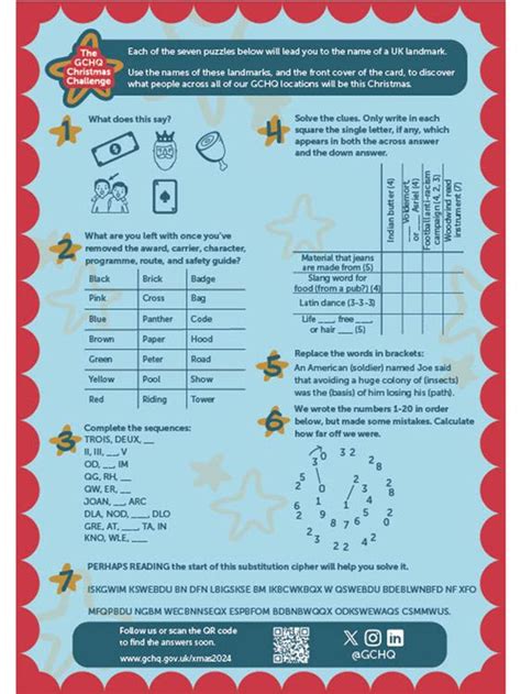 Gchq Intelligence Agency Reveals Christmas Puzzle Containing Hidden Clues For An Extra