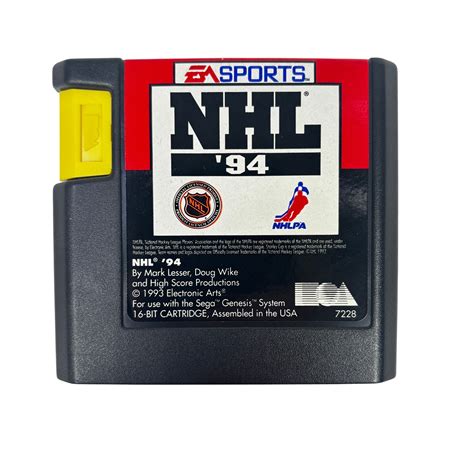 Electronic Arts Nhl 94 Sega Genesis 16 Bit Video Game Cartridge