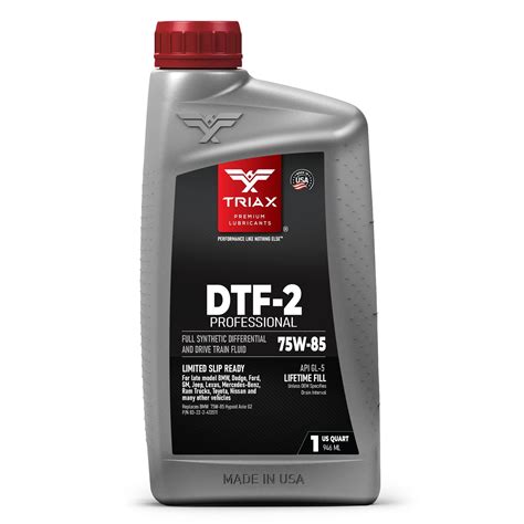 Triax Dtf 2 Professional 75w 85 Gl 5 Full Synthetic Differential