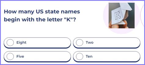 Quiz Treat Quiz How Many Us State Names Begin With The Letter K