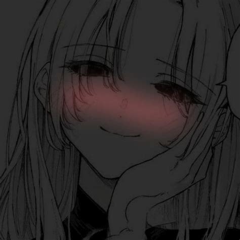 Тянка чб на аву♡ Аниме Фотографии профиля Готское искусство