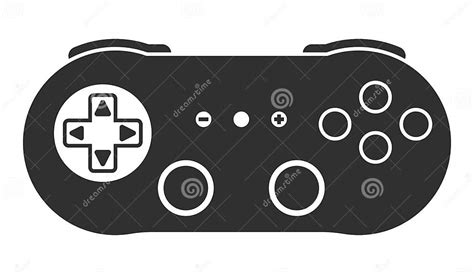 Classic Video Game Controller Or Classical Joystick Flat Icon For Apps Or Website Stock Vector