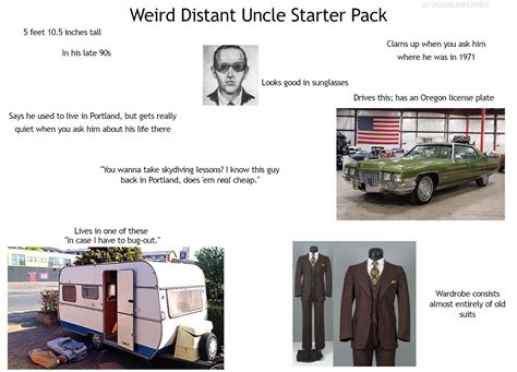 Weird Distant Uncle Starter Pack Scrolller