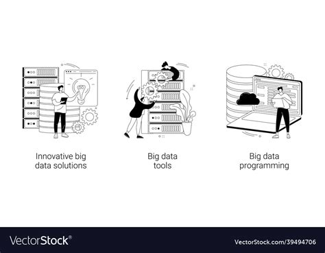 Big Data Business Software Abstract Concept Vector Image