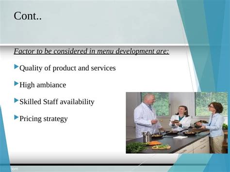 Justification Of Design And Environment In Menu Planning