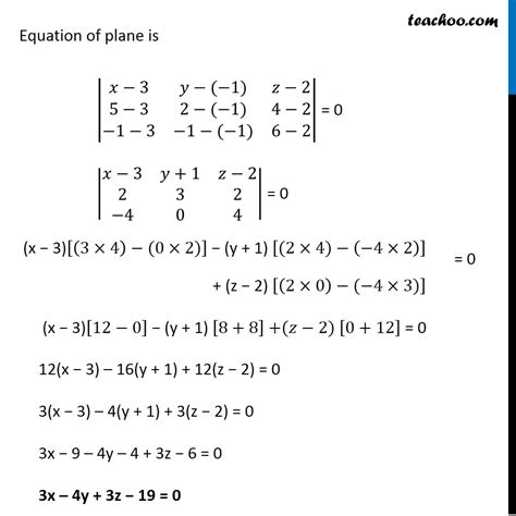 example 28 find distance between point p 6 5 9 and plane