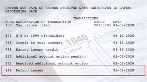 Meaning Of Codes On Wmr Irs2go Or Irs Transcript For Your Tax Return And Refund Status 150