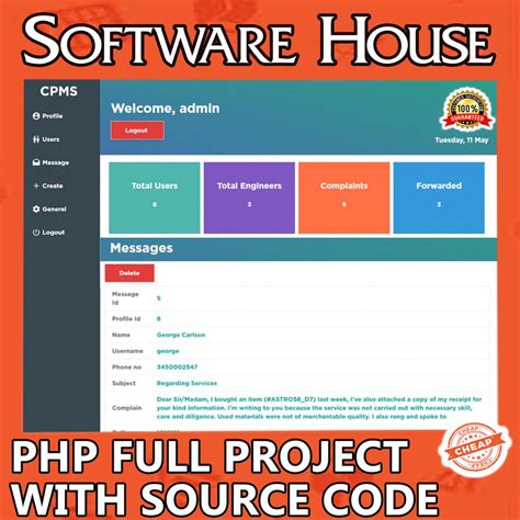 Complaint Management System Full Php Project With Source Code Shopee
