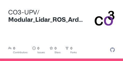 GitHub CO3 UPV Modular Lidar ROS Arduino