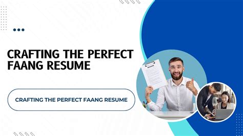 Crafting The Perfect Faang Resume