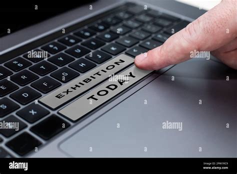 Writing Displaying Text Exhibition Business Idea And Act Of Exposing