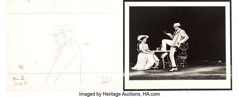 Mary Poppins Dick Van Dyke Layout Drawing With Special Effects Photo