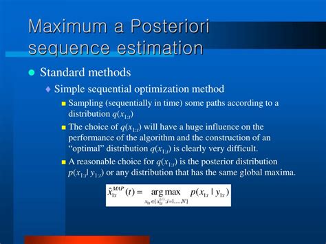 Ppt Maximum A Posteriori Sequence Estimation Using Monte Carlo Particle Filters Powerpoint