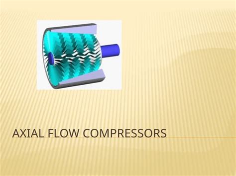 Axial Flow Turbine Ppt