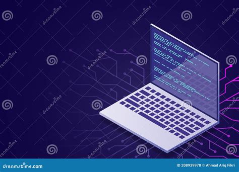 Web Programming Vector Isometric Illustrations Web Programming Concept Programming Language