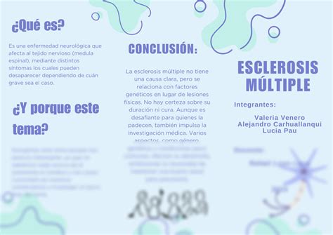 Solution Esclerosis M Ltiple Triptico Studypool