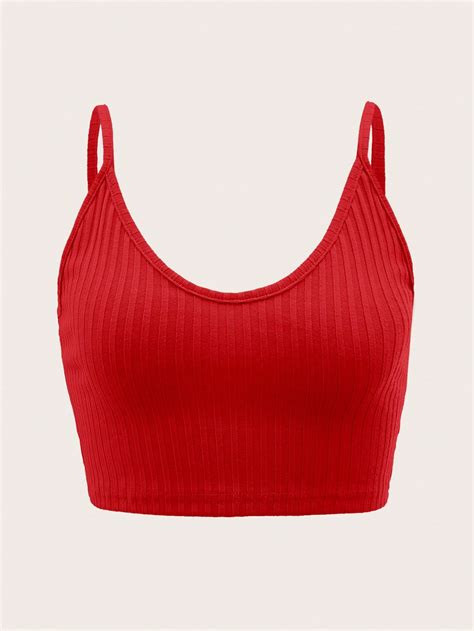 Shein Usa Cami Crop Top Cami Tops Cropped Cami