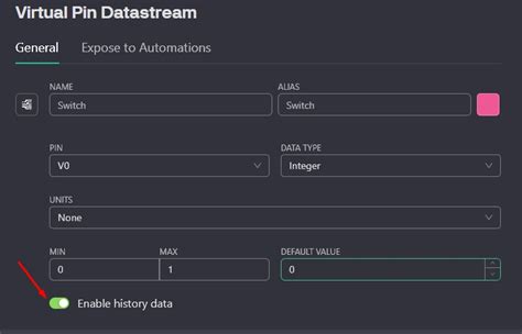 when i close the blynk app and reopen i loose the history of the data
