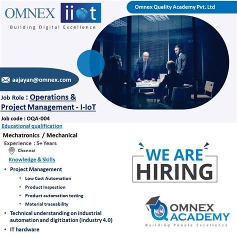 anoop ajayan on linkedin hiring omnex iiot hiring2023 projectmanagement iiot plcprogramming…