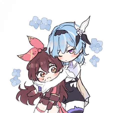 Eula And Amber Genshin Impact Drawn By Rwpvc Danbooru