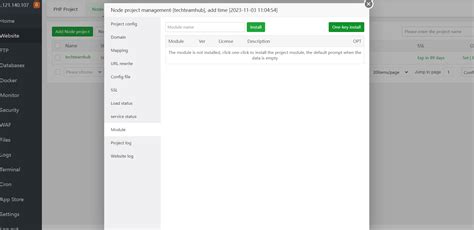 Node Project Will Not Download Modules Aapanel Free Hosting Control Panel One Click Lamplemp