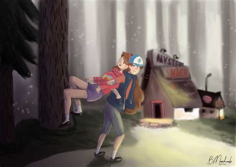 Mabel And Dipper By Barbaramachadoart On Deviantart