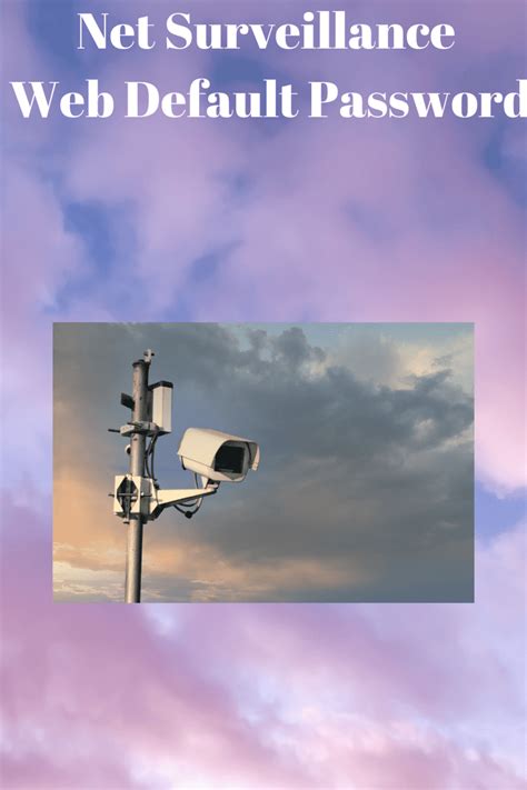 Net Surveillance Web Default Password Securities Cameras