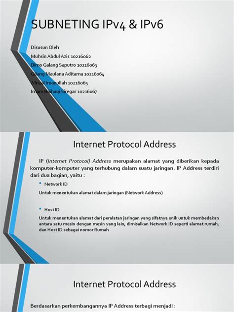 Subneting Ipv4 Dan Ipv6 Pdf