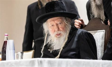 Gerrer Rebbe Hospitalized With Pneumonia At Hadassah