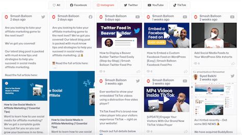Smash Balloon Best Wordpress Social Media Feeds Plugins