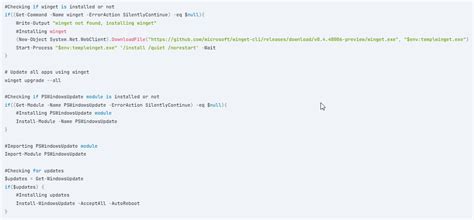 Automate Windows Updates And App Updates With A Powershell Script