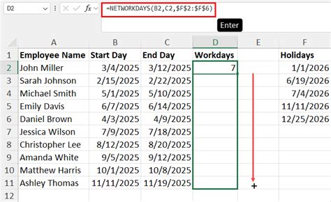 5 Ways To Calculate Workdays In Microsoft Excel How To Excel