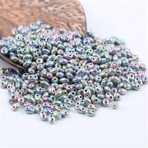 Badu Bg 10g Партида Висококачествени чешки стъклени мъниста с двоен отвор за изработка на бижута