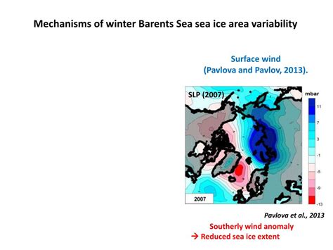 Ppt Winter Sea Ice Variability In The Barents Sea Powerpoint