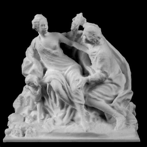 3d Printable Vertumnus And Pomona At The Louvre Paris By Scan The World