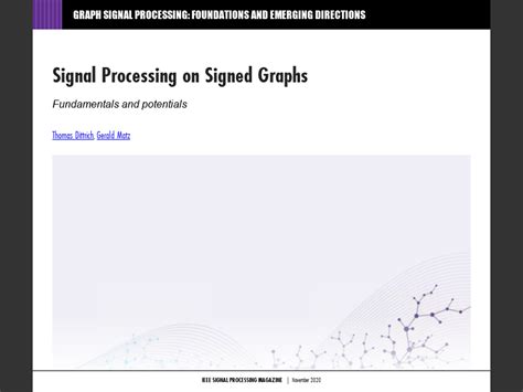 IEEE Signal Processing Magazine November