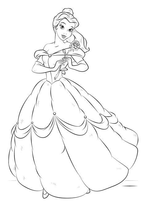 Раскраска Красавица 69 фото
