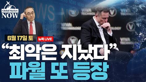 간밤 월드뉴스 총정리 6월17일 머스크의 생각 기대 인플레 뚝” 나스닥·금리의 괴리 하트넷의 반성문 中성장 이상신호 다음주 영국 금리·페덱스 실적 Youtube
