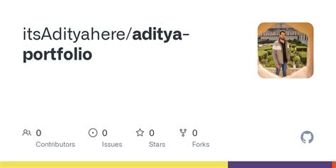 github itsadityahere aditya portfolio