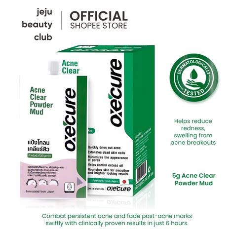 Oxecure Acne Clear Powder Mud 5g With Salicylic Acid For Acne Prone