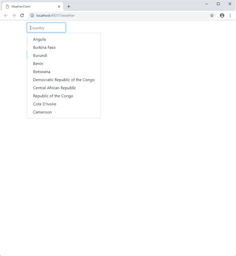 Angular 7 和 Net Core 22——全球天气（第1部分）eangularcliservernpmscript Start Csdn博客