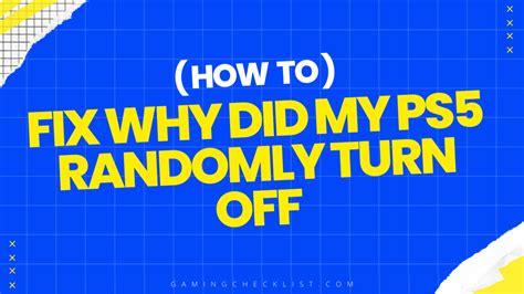 Why Did My Ps Randomly Turn Off Easy Fix