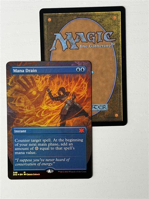 Mana Drain Borderless Foil Tl63 Tolarian Library