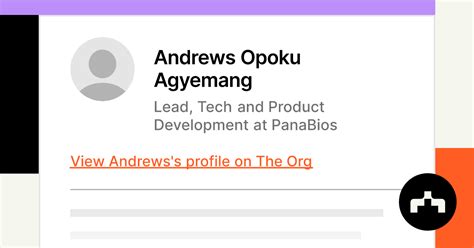 andrews opoku agyemang lead tech and product development at panabios the org