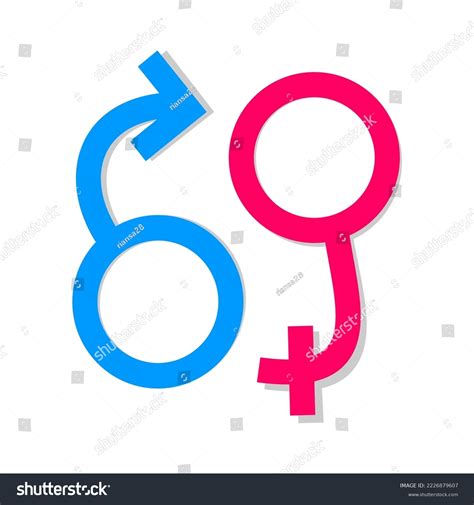 Gender Symbol Vector Male Female Icons เวกเตอร์สต็อก ปลอดค่าลิขสิทธิ์