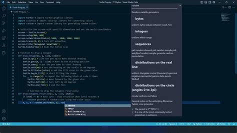 How To Create A Nonagonal Snowflake Using Python And Turtle Graphics