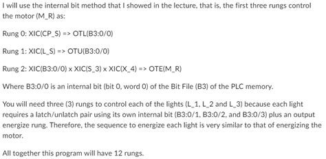 Please Read Carefully And Use RSLogix If Possible Chegg Com